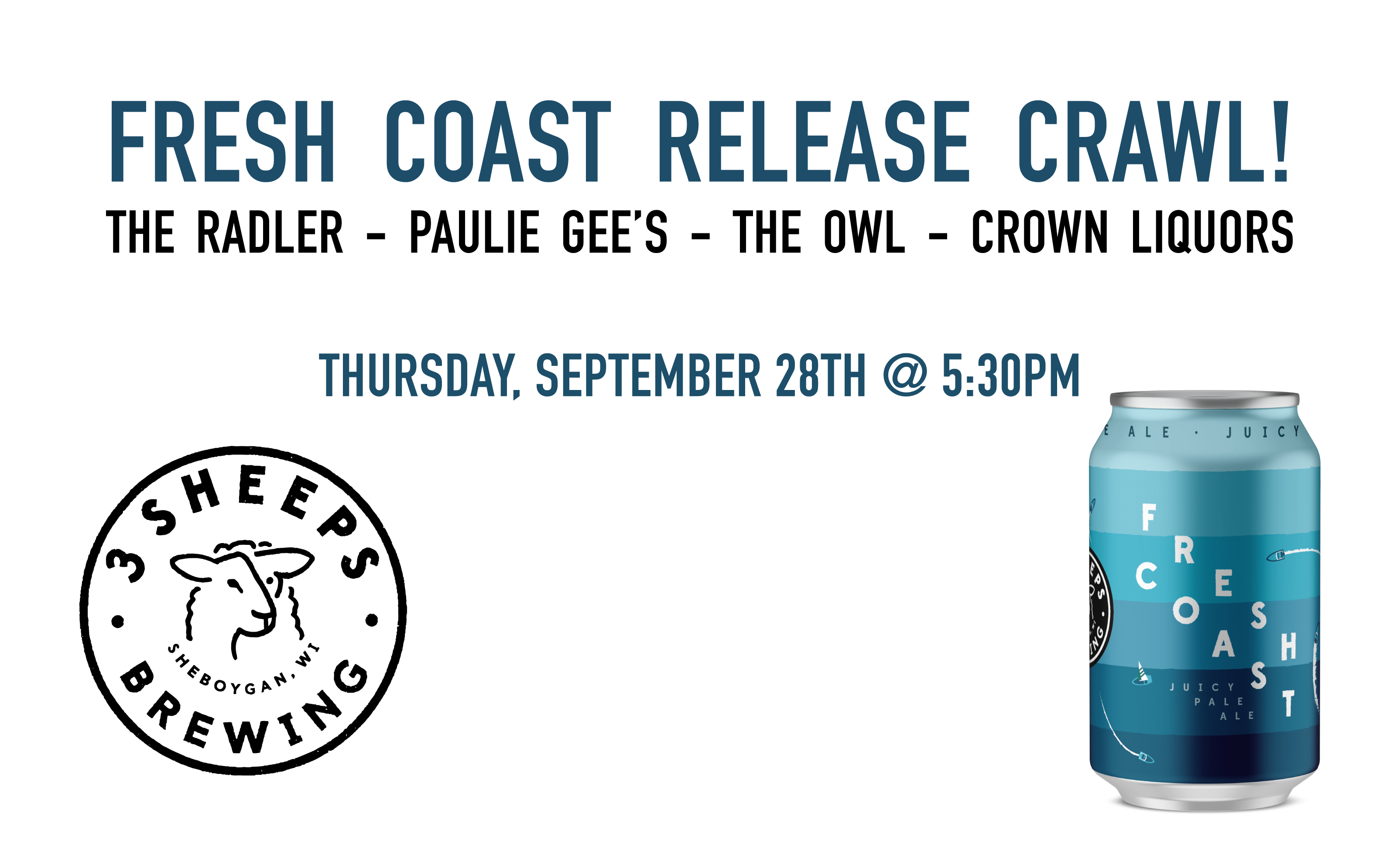 3 Sheeps Fresh Coast Release Crawl | Hand Family Companies